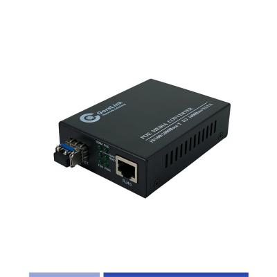 China Gorelink 10/100/1000Mbps Fiber Media Converter - Single-mode SMF Dual LC 1310nm 20KM Transmission for sale