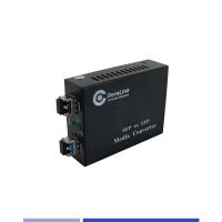 China SFP to SFP Fiber Media Converter with 1.25G SFP Module Support for 10/100/1000Mbps Networks for sale