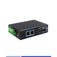 China Industrial Fiber Media Converter 10/100/1000M with 2 RJ45 Ports, SFP Slot, 1310nm, 20KM Transmission, DIN Rail Mount for sale