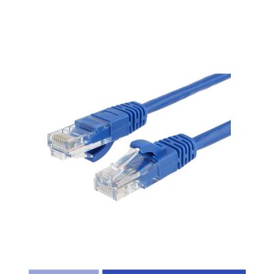 China UTP 24AWG Stranded Cat6 Patch Cord 1m Blue - 250MHz Bandwidth Gigabit Ethernet Cable for sale