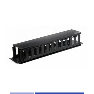 China 1U Horizontal Plastic Cable Manager with 12 Slots for 19