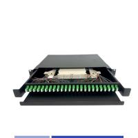 China 24 Port LC/APC Duplex 1U Fiber Optic Patch Panel - 19