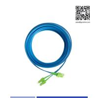 China SC/APC Armored Fiber Patch Cord Singlemode Duplex 3.0mm LSZH Jacket with ≤0.25dB Insertion Loss for sale
