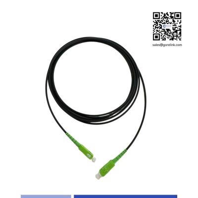 China Outdoor Armored Fiber Optic Patch Cord SC/APC-SC/APC 3.0mm G657A2 Singlemode 3m with UV Jacket for sale