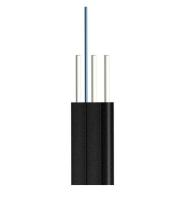 China 1 Fiber Outdoor Fiber Optic Drop Cable 9/125 SMF G657A1 LSZH ,FRP messenger 2xFRP strength Member for sale
