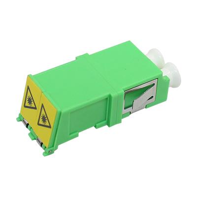 China LC APC Anti Laser Fiber Optic Adapter Singlemode Duplex with laser protection for sale