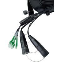 China ODVA LC Outdoor Armored Fiber Patch Cord G657A1,TPU jacket,25m,IP67 waterproof for sale