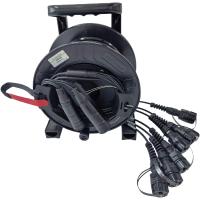 China ODVA LC Outdoor Armored Fiber Patch Cord G657A1,TPU jacket,25m,IP67 waterproof for sale