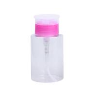 China 120ml to 500ml PET Plastic Makeup Remover Bottle with HDPE Press Nail Washing Cap for sale