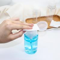 China 120ml to 500ml PET Plastic Makeup Remover Bottle with HDPE Press Nail Washing Cap for sale