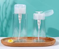 China 120ml to 500ml PET Plastic Makeup Remover Bottle with HDPE Press Nail Washing Cap for sale