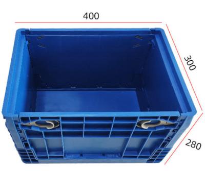 China VDA KLT-F4280 Plastic Turnover Box 600x400x280mm Heavy Duty Logistics Container for sale