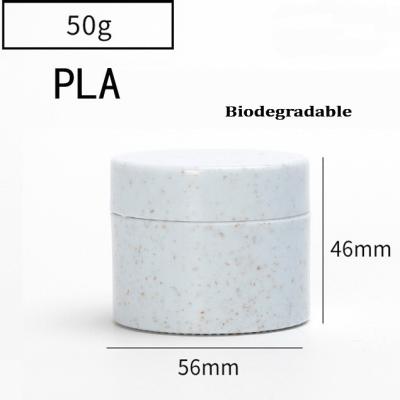 China Biodegradable PLA Cosmetic Jars 20ml to 500ml Empty Eco Friendly Containers with Lids for sale