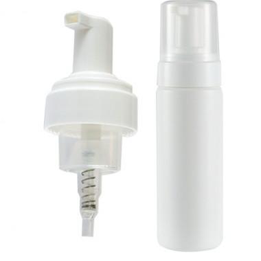 China 43mm Plastic Dispensing Foam Bottle Pump with 65mm Straw Chemical Resistant PP for sale