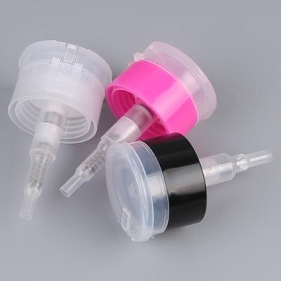 China 33/410 PP Plastic Lotion Pump with Flip Cap for Cosmetics Nail Wash Pump 200ml for sale