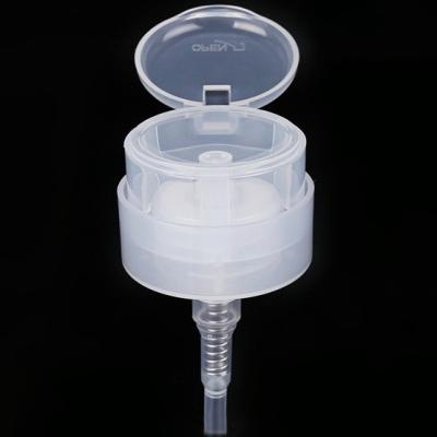China PP Clamshell Makeup Remover Pump 28/410 Plastic Nail Polish Remover Pump for sale