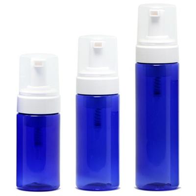 China Customizable Foam Pump Bottle 30ml-1000ml Blue Chemical Resistant PET PP Dispenser for sale
