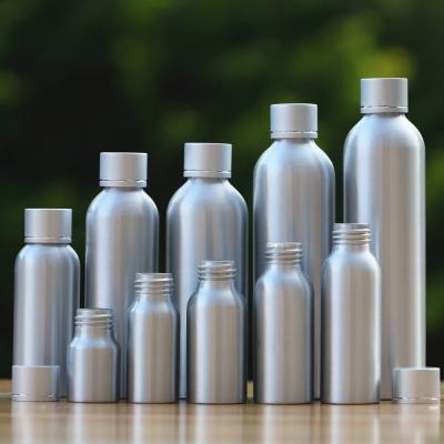China 30-1000ml Cosmetic Aluminum Bottles with 24/410 Neck Eco Friendly Leak Proof for sale