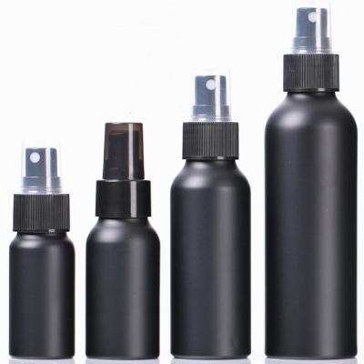 China Black Aluminum Spray Bottle Pump Empty 30ml 1000ml for Cosmetic Essential Oil Durable for sale