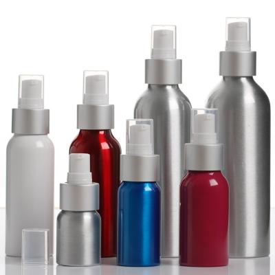 China Custom Aluminum Cosmetic Bottles 30ml-1000ml with Pump for Essential Oil Lotion for sale