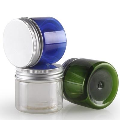 China Portable 50ml Plastic Cosmetic Cream Jar Empty Trial Pack Face Powder Container for sale