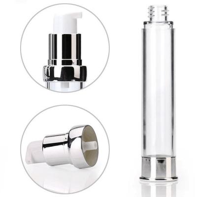 China Plastic Airless Pump Bottle 5ml to 300ml Customizable Volume for Cosmetics Lotion for sale