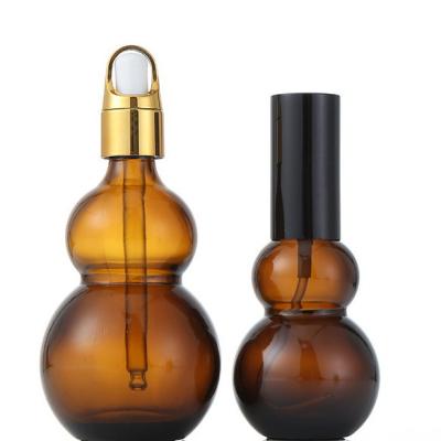 China Amber Glass Dropper Bottles 30ml 50ml Essential Oil with Uniform Spray Volume for sale