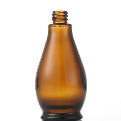 China Brown Glass Dropper Bottles 5ml to 300ml Customizable Volume with PP Dropper for sale