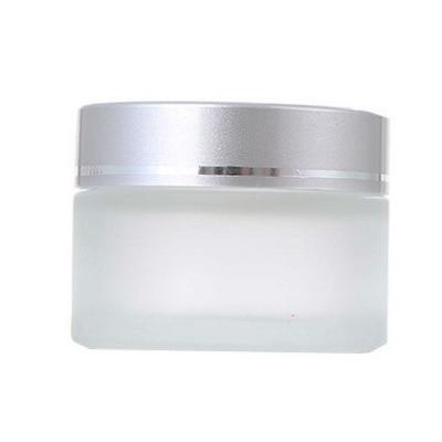 China Frosted Glass Cosmetic Cream Jar 5g to 100g Customizable Height 26mm to 63mm for sale