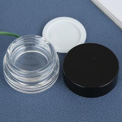China Frosted Glass Cosmetic Cream Jar 5g 10g 30g Reusable High Strength Eye Cream Container for sale