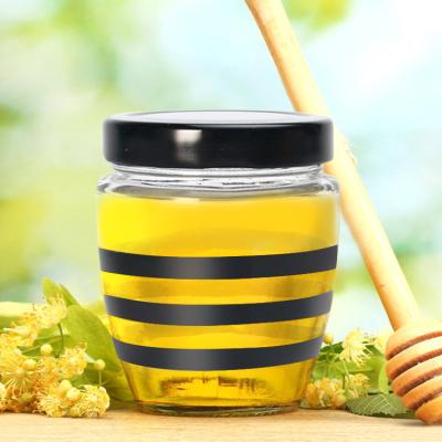 China Premium Glass Honey Bottle 250ml Customizable Jam Jar for Food Storage for sale
