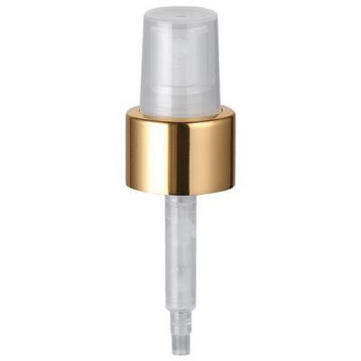 China Gold Silver Plated Water Mister Pump 18mm 20mm 24mm 28mm Caliber Perfume Mist Sprayer for sale
