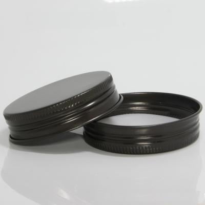 China Customizable Black Aluminum Screw Caps for Wine Bottles 28mm Diameter for sale