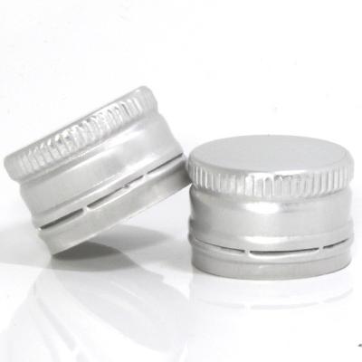 China Customizable Anti Theft Aluminum Screw Cap for Beverage Bottles 28mm for sale