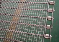 China Stainless Steel Eye Link Conveyor Belt 25.4mm Pitch for Croissant Danish Pastry Cooling for sale