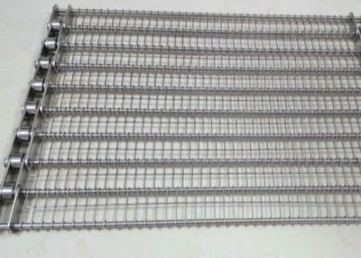 China Stainless Steel Eye Link Conveyor Belt SS304 for Potato Cassava Cleaning 2.5mm Wire for sale