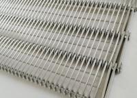 China Seafood Frozen Eye Link Conveyor Belt 201 Stainless Steel 25.4mm Pitch 200-6000mm Width for sale