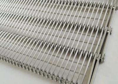 China Seafood Frozen Eye Link Conveyor Belt 201 Stainless Steel 25.4mm Pitch 200-6000mm Width for sale