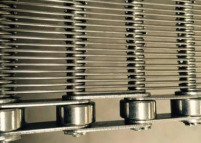 China Food Grade 316 Stainless Steel Eye Flex Wire Mesh Belt for Carrot Washing 1.2m Width for sale