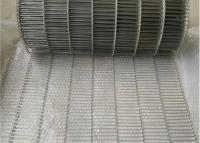 China Fried Food Flat Flex Conveyor Belt High Temperature 316l for sale