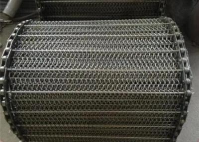 China Stainless Steel 304 Food Lift Loading Chain Mesh Belt 1-3mm Wire 4-12mm Rod for sale