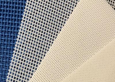 China White Food Drying Polyester Mesh Belt Plain Weave 10mm Hole for sale