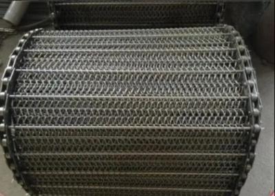 China Stainless Steel 316 Woven Mobile Chain Mesh Conveyor Belt 1-3mm Wire 4-12mm Rod for sale