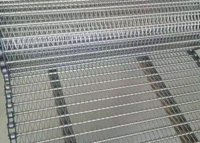 China Food Processing Chain Link Mesh Conveyor Belt Stainless Steel Flat Wire for sale