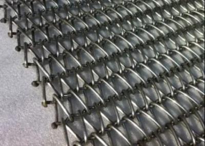 China Stainless Steel Balanced Weave Conveyor Belt 0.8mm for Wolfberry Washing for sale