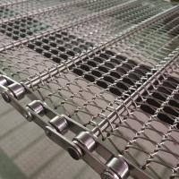 China Stainless Steel Plain Weave Spiral Mesh Belt 12mm Pitch for Industrial Conveyor Lines for sale