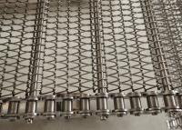 China 304 316 Stainless Steel Chain Link Spiral Wire Mesh Conveyor Belt Food Grade Custom Size for sale