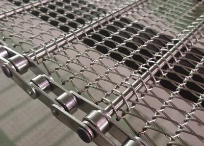 China 316 Stainless Steel Chain Link Wire Mesh Belt for Tea Drying and Food Processing Custom Size for sale