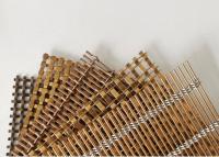 China Bronze Decorative Steel Wire Mesh 0.6m-1.5m Width Non-Rusting for Furniture & Cabinet Doors for sale