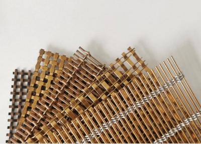 China Bronze Decorative Steel Wire Mesh 0.6m-1.5m Width Non-Rusting for Furniture & Cabinet Doors for sale